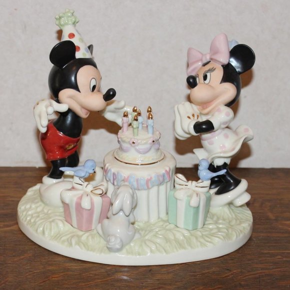 Lenox | Accents | Lenox Disney Mickeys Birthday Celebration With Minnie ...